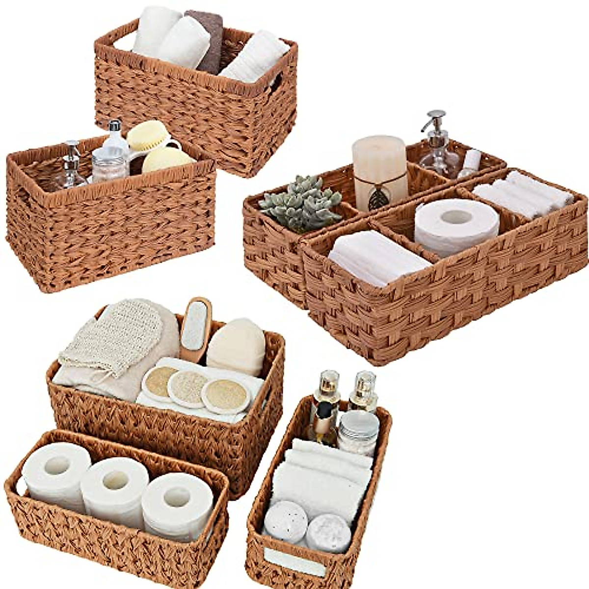 GRANNY SAYS Bundle of 3 Sets Wicker Storage Baskets