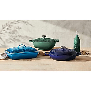 Le Creuset Olive Branch Collection Enameled Cast Iron Signature Soup Pot with Embossed Lid, 5.25 qt., Artichaut