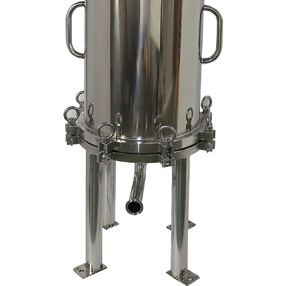 HNZXIB 12" Lenticular Filter Housing with 2 Filter Stacks Alcohol Syrup Beer Filtration