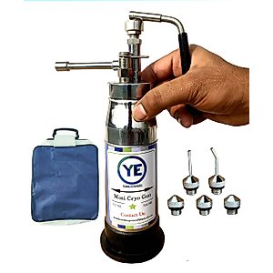 Mini Cryo Gun Liquid Nitrogen Sprayer New Improved Version for Dermatology, Cryo Capacity 300 ML Prof. Use Spray