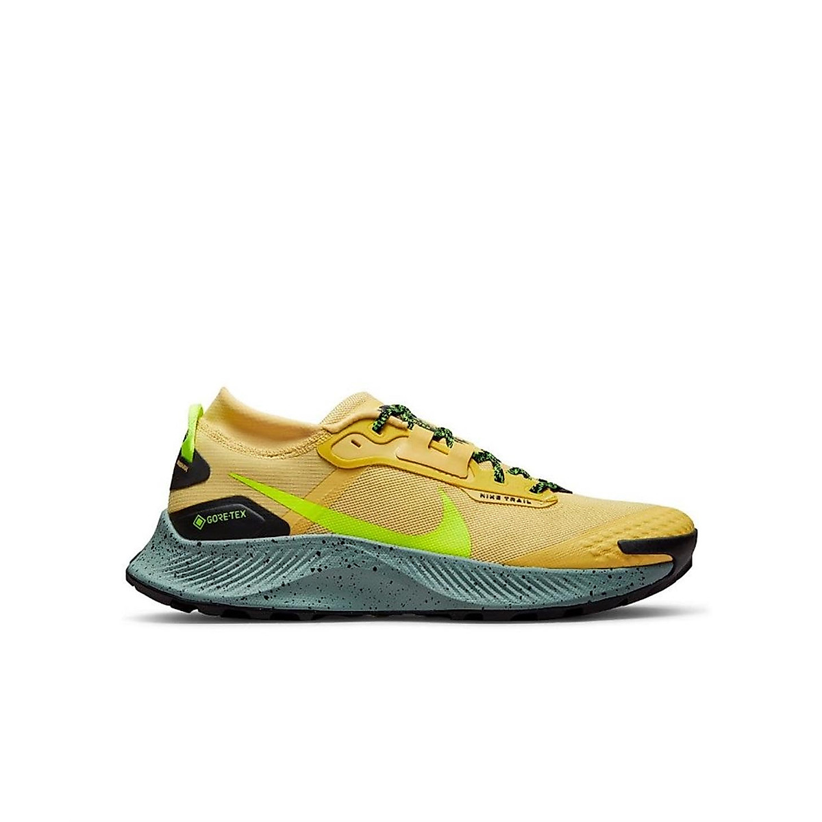 Nike Air Pegasus Trail 3 GTX Running Trainers DC8793 Sneakers Shoes (UK 9.5 US 10.5 EU 44.5, Celery Volt Black Dusty sage 300)