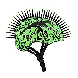 Raskullz Skelosaurus Toddler Helmet 3+, Green/Black, 48-52 cm