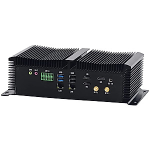 Fanless Industrial Computer Mini PC Intel Core i7 10870H Processor 32GB DDR4 Ram 1TB M.2 2280 SSD 3xHD 8xUSB 6xCOM Intel UHD Graphics Windows 10 Pro WOL PXE
