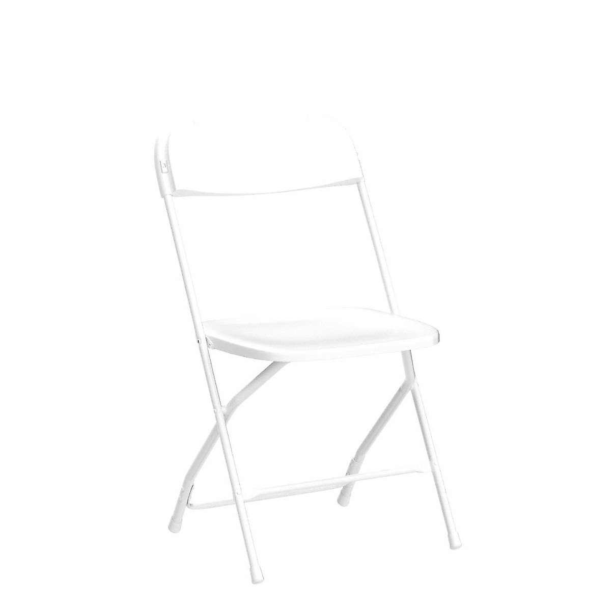 LUCKYERMORE 6 Pack White Plastic Folding Chair, Foldable Party Chairs, 330 lbs Capacity,Indoor Outdoor Folding Chairs,for Wedding Backyard Events Meeting House Festivals Dinner,Stackable