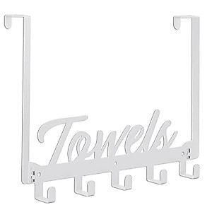 Over The Door Hooks, Towel Rack for Bathroom Towel Holder for Hanging Heavy Duty