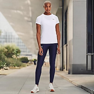 Under Armour Womens Tech Short-Sleeve Crew - Solid, White (100)/Metallic Silver, 1X