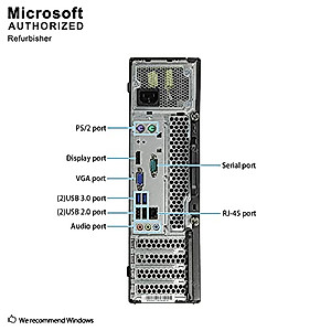 lenovo ThinkCentre M73 SFF Small Form Factor Business Desktop Computer, Intel Dual-Core i3-4130 3.4GHz, 8GB RAM, 500GB HDD, USB 3.0, WiFi, DVD, Windows 10 Professional (Renewed)