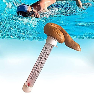 Swimming Pools Thermometer Floating Poop Prank Water Thermometer for Spas Hot Tubs(1)