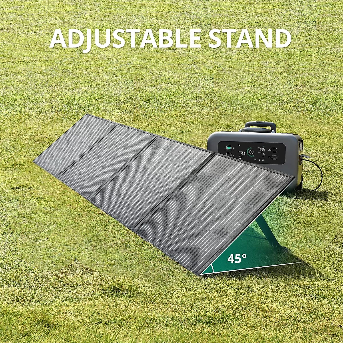 Zendure 200W Foldable Portable Panel with Kickstand, Durable Lightweight Panel Waterproof IP54 Portable Solar Panel Compatible with Zendure/Other Power Stations (with MC4 to XT60 Cable)
