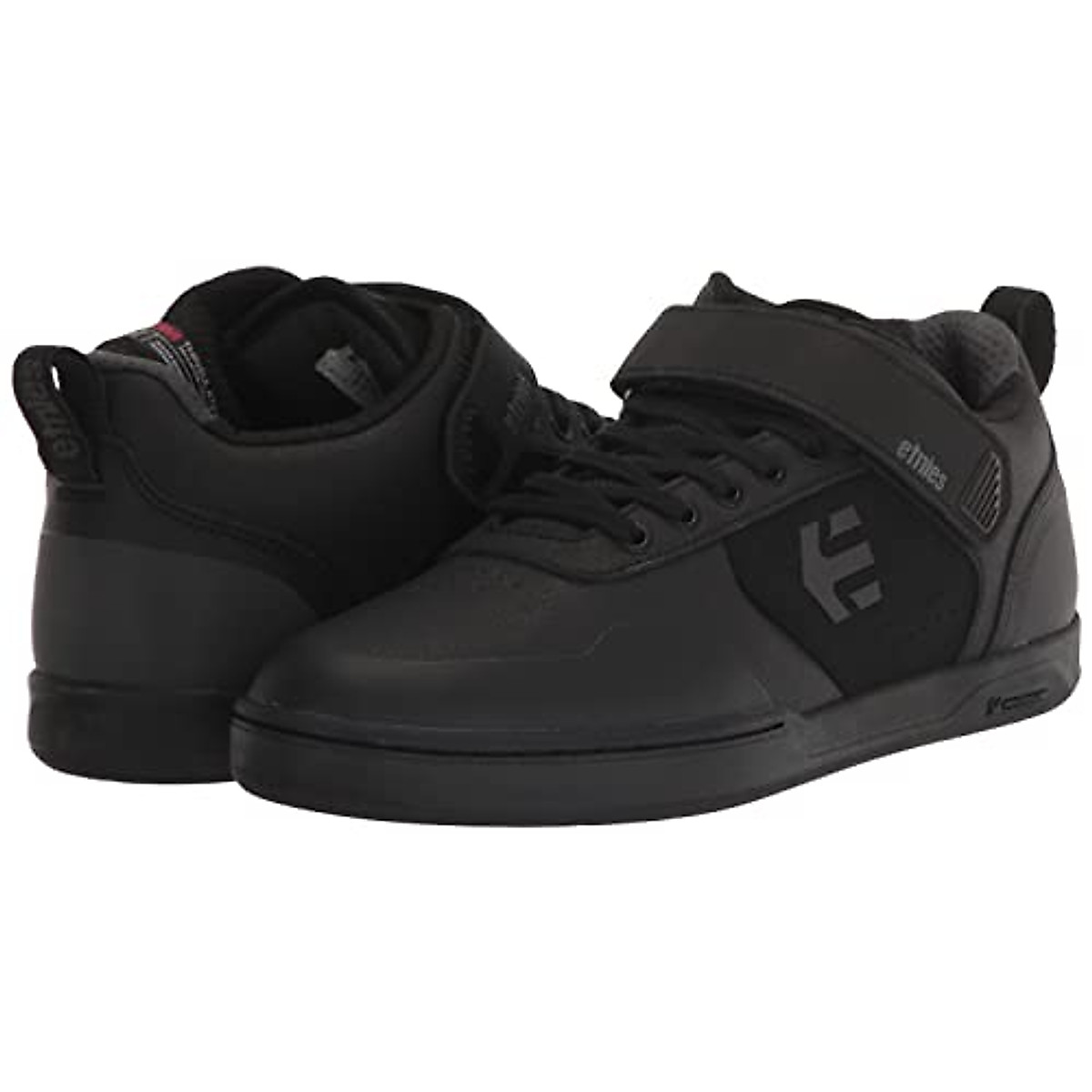 Etnies Men's Culvert Mid Top Michelin Rubber Mountain Bike Shoe Skate, Black/Black/Reflective, 11