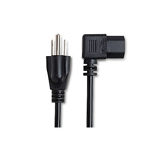 Hosa PWC-141R Right Angle IEC C13 to NEMA 5-15P, 1 Feet