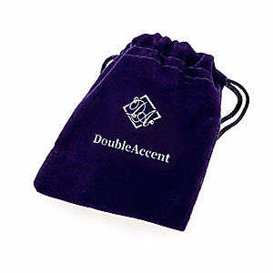 DoubleAccent 8MM Comfort Fit Tungsten Carbide Wedding Band Beveled Edges Brushed Center Tungsten Ring (5 to 15), 9.5