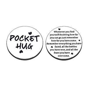 Inspirational Recovery Gifts Christmas Stocking Stuffers for Women Men Sobriety Sympathy Pocket Hug Keepsake Encouragement Cancer Survivor Gifts Awareness Gifts Addiction AA Warrior Recovery Token