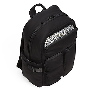 Vera Bradley womens Cotton Utility Large Backpack Bookbag, Prairie Paisley - Recycled Cotton, One Size US