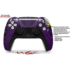 WraptorSkinz Skin Wrap compatible with Sony PS5 DualSense Controller Abstract 01 Purple (CONTROLLER NOT INCLUDED)