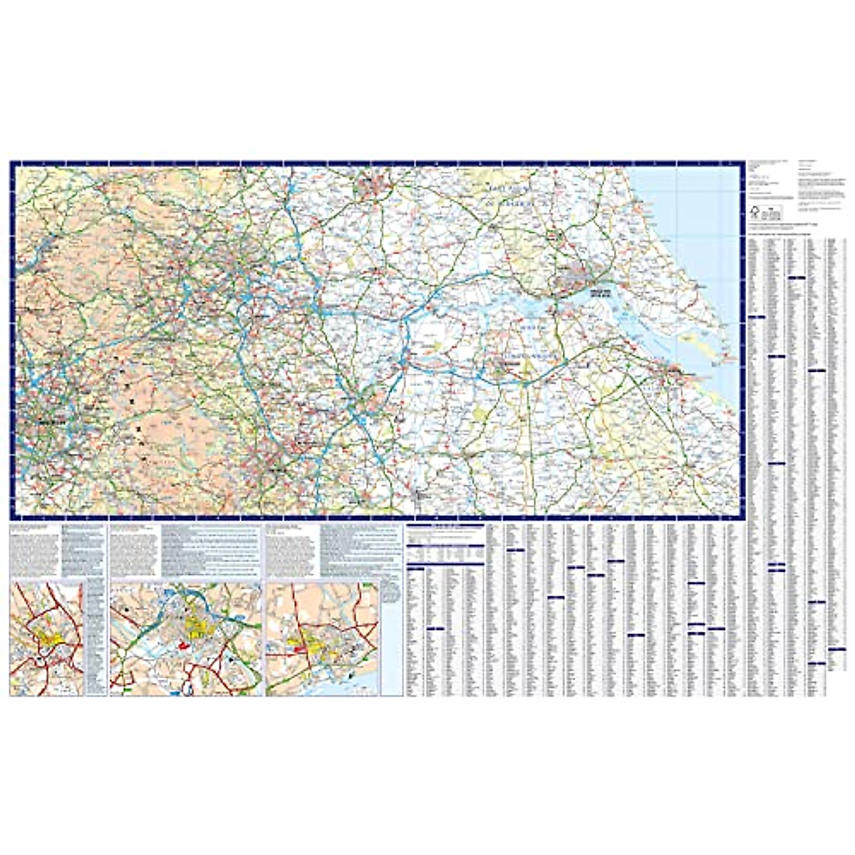Yorkshire A-Z Visitors Map