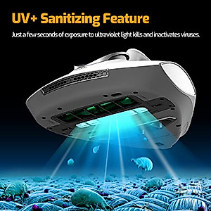 Raycop RS Pro Handheld Bed Vacuum Cleaner - Mattress Cleaner with UV Light Steamless Heat Technology for Eradicating Allergens | Pulsating Brush Cleans Pet Hairs|HEPA Filtration|450W Powerful Suction