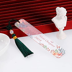 VANLOVEMAC Graduation Gifts for Her 2023 Enjoy The Next Chapter Bookmarks Retirement Gifts for Women Inspirational High School College Friends Teacher Book Lover Female Leaving Gift for Coworkers