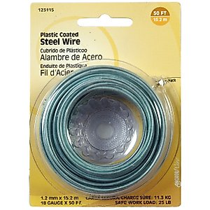 Hillman 50 ft. L Plastic 18 Ga. Wire
