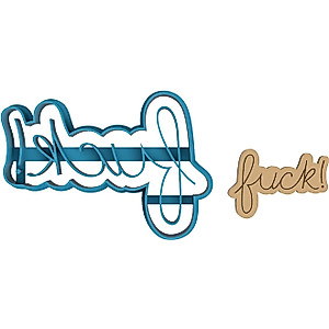 fuck! - Cookie Cutter/Sugar Cookie/Fondant/Clay (1003)