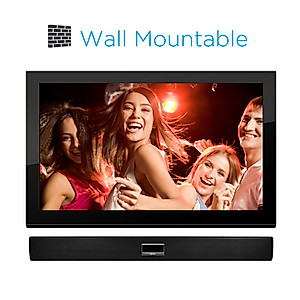 Ematic ESB210 Ultra-Slim 2.1 Channel Wireless Soundbar with Bluetooth and LED Display (Black)