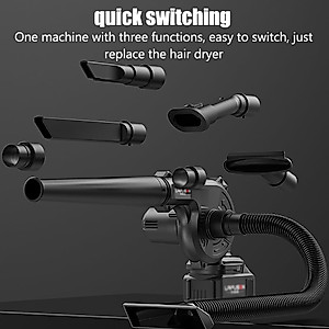 Electric Cordless Snow Blower, 3 in 1 Portable Snow Air Blower, Infinitely Variable Speed, 0-18000r/min Speed, High Speed Cooling System, for Garden, Patio, Lawn