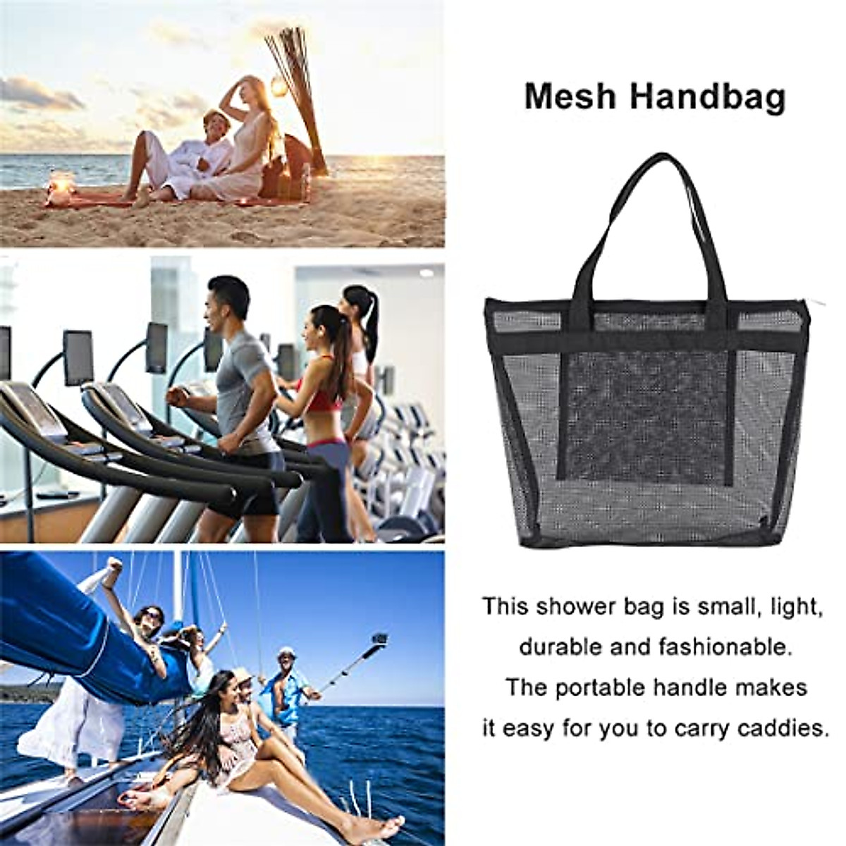 Shower Mesh Tote Mesh Shower Shower Mesh Shower Caddy Hanging of Portable for Dorm Essentials Gym Swimming Pools Travel Size Toiletries Bathroom Organizer