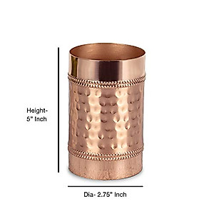 nu steel Hudson Copper finish Bath Accessory Set for Countertop, 4 pcs Luxury Ensemble-Soap Dish, Toothbrush Holder, Tumbler, soap Pump