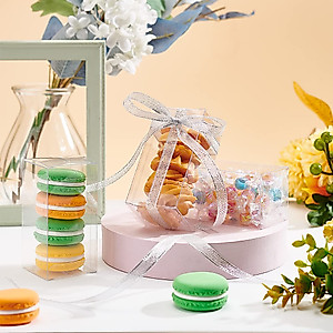 BENECREAT 20PCS Clear Wedding Favour Boxes 4x2x2 Rectangle PVC Transparent Gift Boxes for Candy Chocolate Valentine