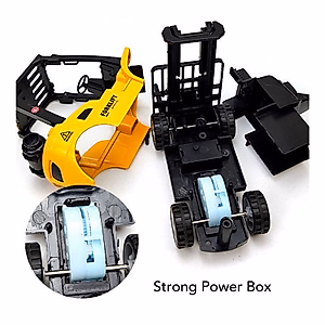 Plplaaoo Forklift Truck Toys,5.1x2.0x3.1in Construction Toys Construction Vehicles Forklift Toy Forklift Construction Truck Toys Engineering Vehicle Model for 3 Years Old and Up Kids