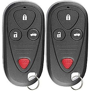 KeylessOption Keyless Entry Remote Control Car Key Fob Replacement for OUCG8D-387H-A (Pack of 2)