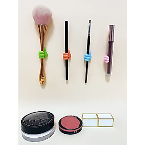 LKBBC 30 Pcs Silicone Thumb Hooks, Multifunction Self-Adhesive Cable Clip, Key Hook Wall Hangers Holder Desktop Cord