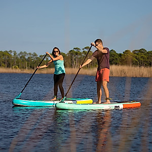 Drift Aero Inflatable Stand Up Paddle Board - SUP Paddle Board & Accessories, Including Pump, Paddle, and More - Native Floral, Adult, 10'8"