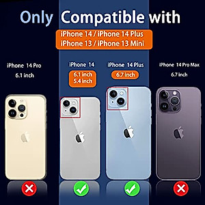 Ferilinso for iPhone 14 iPhone 14 Plus Camera Lens Protector for iPhone 13 13 Mini Camera Lens Protector Accessories CAmerA Cover 9H GlaSs Unbreakable PRotection Case