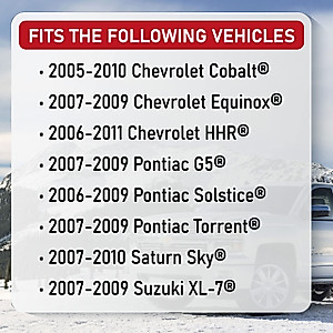 Turn Signal and Headlamp Dimmer Switch Blinker Lever, Replaces D6254E, 20940099, SW5908 - Compatible with Chevy, Pontiac, Saturn & Suzuki Vehicles - Equinox, HHR, Cobalt, G5, Sky