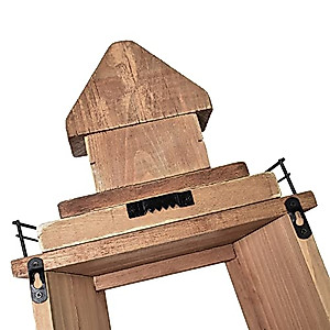 K KILIPES Nautical Wood Lighthouse Shelf Decor, Wall Mounted Hanging Light House Shelf for Beach Theme Bathroom Living Room Home Decor