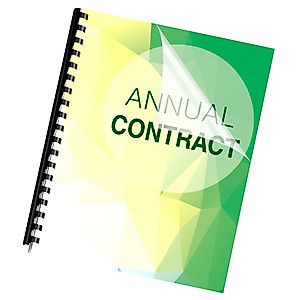 Fellowes 52089 Binding Presentation Covers, 8mil, Letter, 100 Pack, Clear