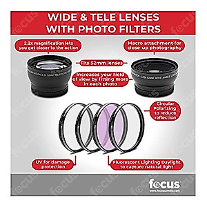 Panasonic LUMIX G7 Mirrorless Camera (Black) with Lens and Accessory Bundle