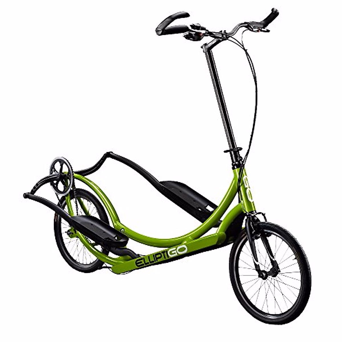 ElliptiGO 8C Long Stride Outdoor Elliptical Bike and Best Hybrid Indoor Exercise Trainer, Green