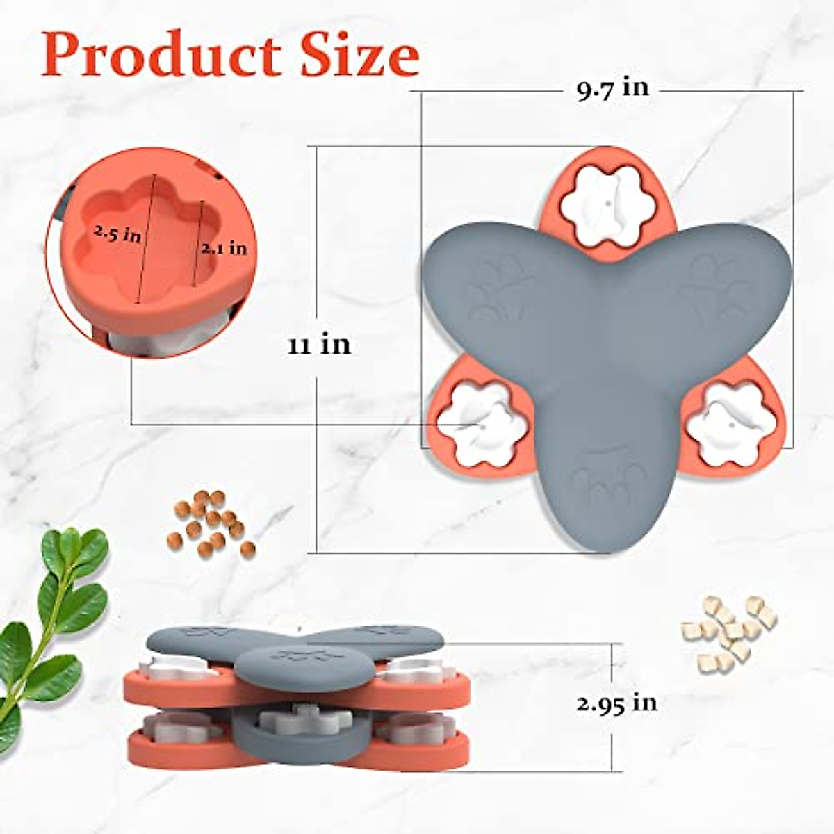 Onfsevy Dog Enrichment Toys With Bone Shape Covers, 9 Durable Dog Treat Puzzle Toys for IQ Training & Brain stimulatinh