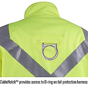 Revco JF1012-LM 30" Hi-Vis 9 oz. Flame Resistant Cotton Welding Jacket