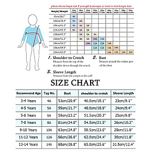 BAOHULU Gymnastics Leotard for Girls Shiny Practice Dancewear B272_WhitePurple_6A