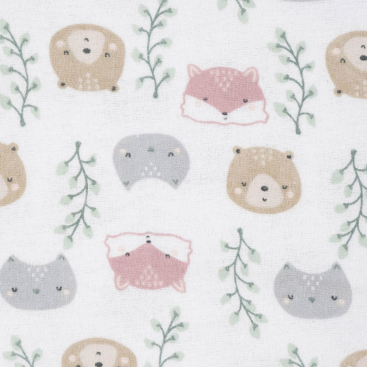 Gerber Girls Newborn Infant Baby Toddler Nursery 100% Cotton Flannel Receiving Swaddle Blanket, Pink Safari, Pack of 5