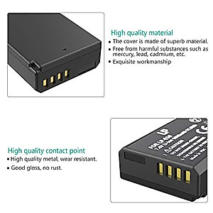 LP-E10 Battery Rechargeable, LP Charger Compatible with Canon EOS Rebel T7, T6, T5, T3, T100, 4000D, 3000D, 2000D, 1500D, 1300D, 1200D, 1100D & More (Not for T3i T5i T6i T6s T7i)