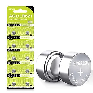 TXY 10PCS LR621 AG1 SR621SW 364 LR60 164 1.5V Alkaline Watch Battery Button Cell Batteries
