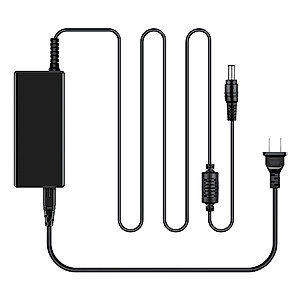 FITE ON AC 100-240V to DC 12V 5A 60W Power Supply Adapter Cable Cord Charger Replacement for Neewer 660 960 LED Video Light 12V 5A 60W Ring Light