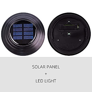 AOBON Solar Lights Outdoor Garden,4 Pack Solar Pathway Lights Outdoor,Solar Lights Outdoor Waterproof for Garden, Landscape, Path, Yard, Patio, Driveway, Walkway.Cool White