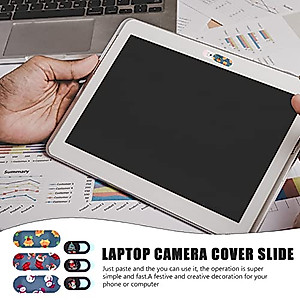 Gatuida 6pcs Christmas Camera Cover Phone Camera Cover Webcam Slider Camera Privacy Slider Webcam Cover Phone Accessory Webcam Slide Cover Camera Cover Slide Webcam Privacy Covers
