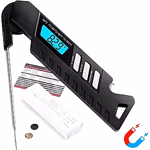 Waterproof Digital Meat Thermometer Super Fast Instant Read Thermometer BBQ Thermometer with Calibration and Backlit Function Cooking Thermometer for Food, Candy, Milk, Tea, Grill Smokers