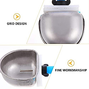 balacoo 5pcs Food and Water Bowl for Rabbit Cage Dispenser Waterer for Small Pet Bunny Ferret Hamster Guinea Pig Chinchilla